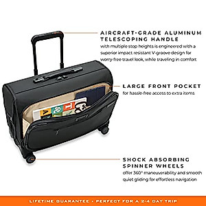 Briggs & Riley Baseline Garment Bags, Black, Carry Spinner