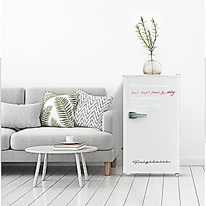 FRIGIDAIRE EFR331-WHITE 3.2 Cu ft Eraser Board Mini Compact Dorm Fridge (White)