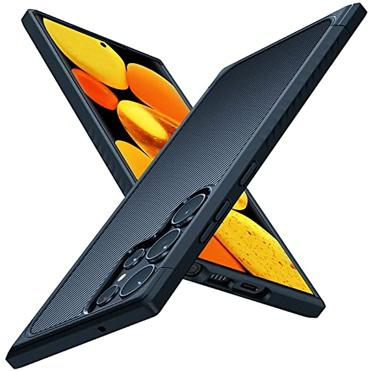 TORRAS Samsung Galaxy S23 Ultra Non-Slip Grip Case - Military Grade, Slim, Shockproof, Anti-Fingerprint, Matte Black