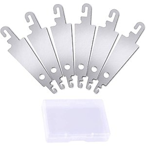 60pcs Stainless Steel Needle Threader Embroidery Cross Stitch Needle-Threading Sewing Needlework DIY Tool for Large Eye Needles