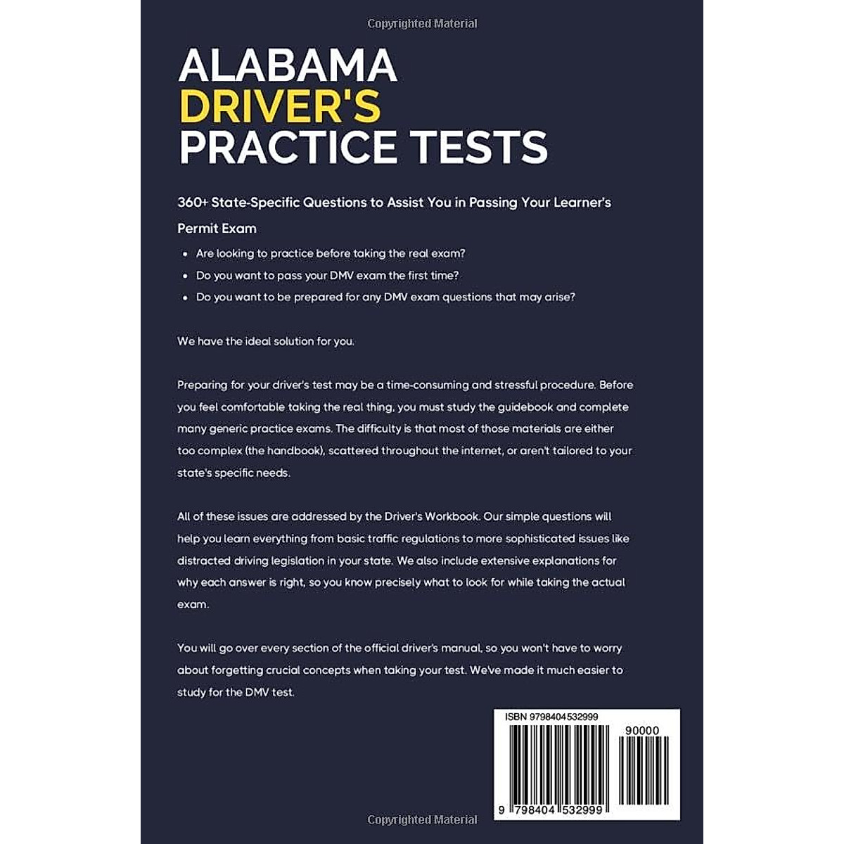 Alabama Driver’s Practice Tests: + 360 Driving Test Questions To Help You Ace Your DMV Exam. (Practice Driving Tests)