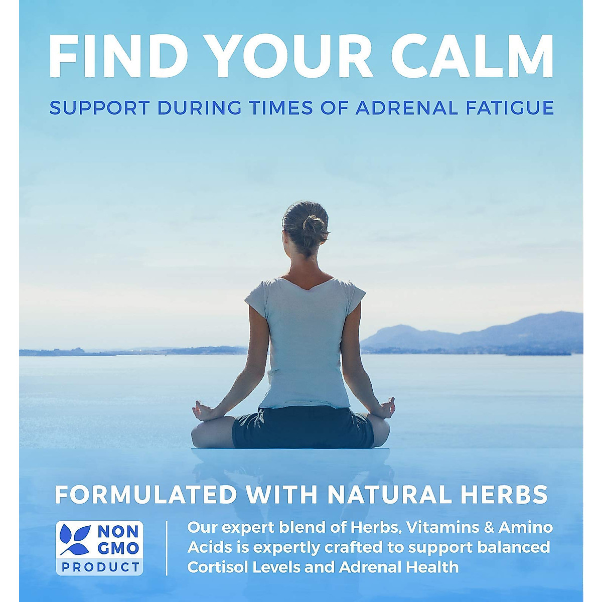 Bundle of Thyroid Support & Adrenal Support - Complete Balance Bundle Thyroid Support with Iodine Improve Your Energy and Adrenal Support & Cortisol Manager (Non-GMO) Powerful Adrenal Health Support