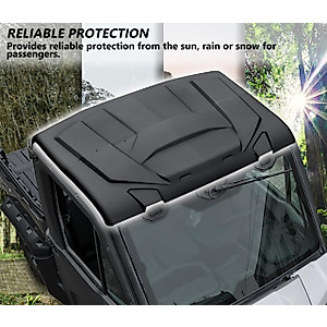 SAUTVS Sport Roof for Can-Am Defender, Dustproof Poly Roof 2-piece Combination Hard Roof Top Sun Visor for Can-Am Defender HD5 HD7 HD8 HD9 HD10 2016-2024 Accessories (Replace #715002430)