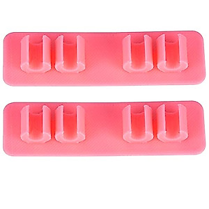 LUAATT Breast Pump Hose Holder,2 Pack Universal Electric Breast Pump 0.2 " Tube Holder,Essential Tube Organizer for Spectra Pump(Pink)