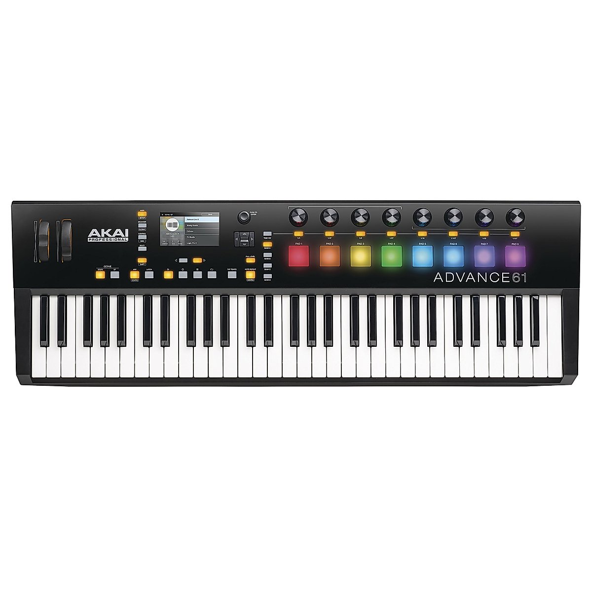 Akai Professional Advance 61 | 61-Key Virtual Instrument Production Controller with Full-Color LCD Screen & 10K Sounds Download