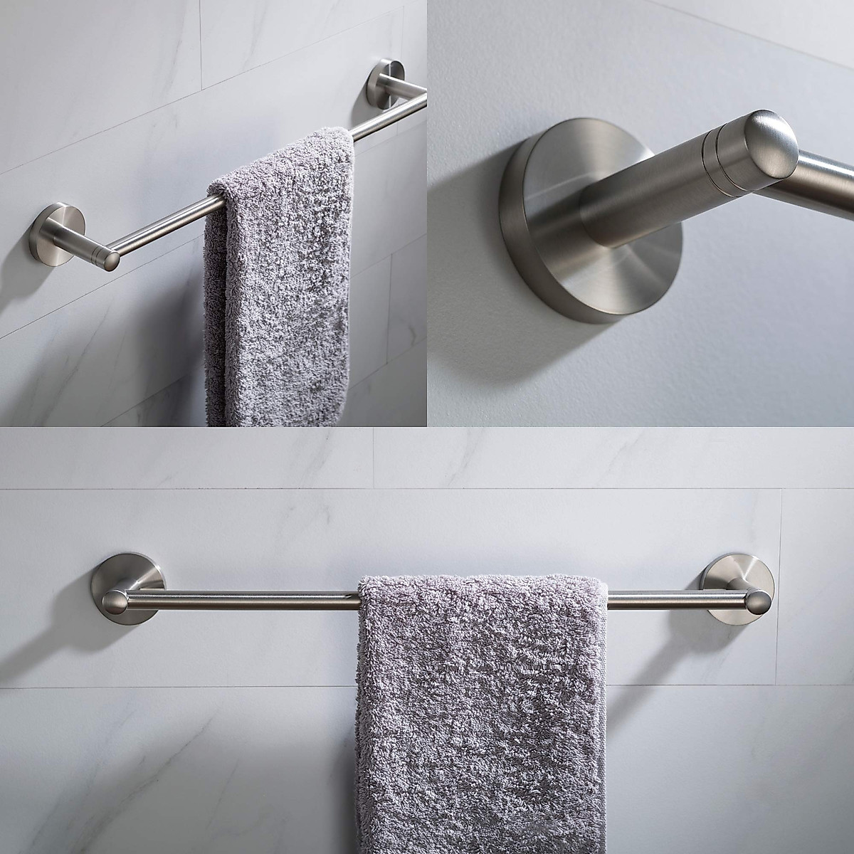 KRAUS Elie 18-inch Bathroom -Towel Bar, Brushed Nickel Finish, KEA-18836BN