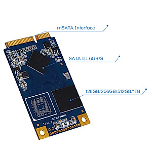 ROGOB 1TB mSATA SSD SATA III 6Gb/s Small Form Internal Solid State Drive Mini Hard Disk for Ultrabook Desktop PC Laptop (30 x 50mm)