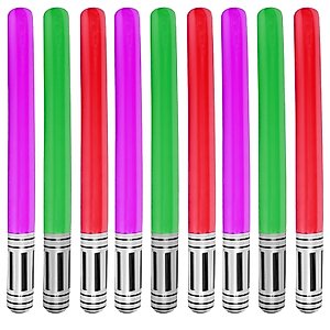 12Pcs Inflatable Lightsaber Swords for Star Wars Themed Cosplay Party,Halloween/Christmas Party Bags Stocking Stuffers Favors Inflatable Games Toys Gifts for Kids Adults