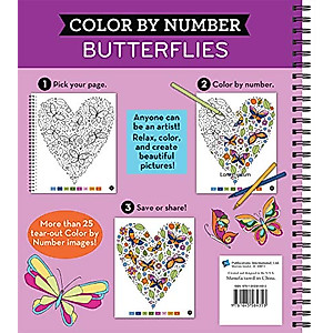 Brain Games - Color by Number: Butterflies