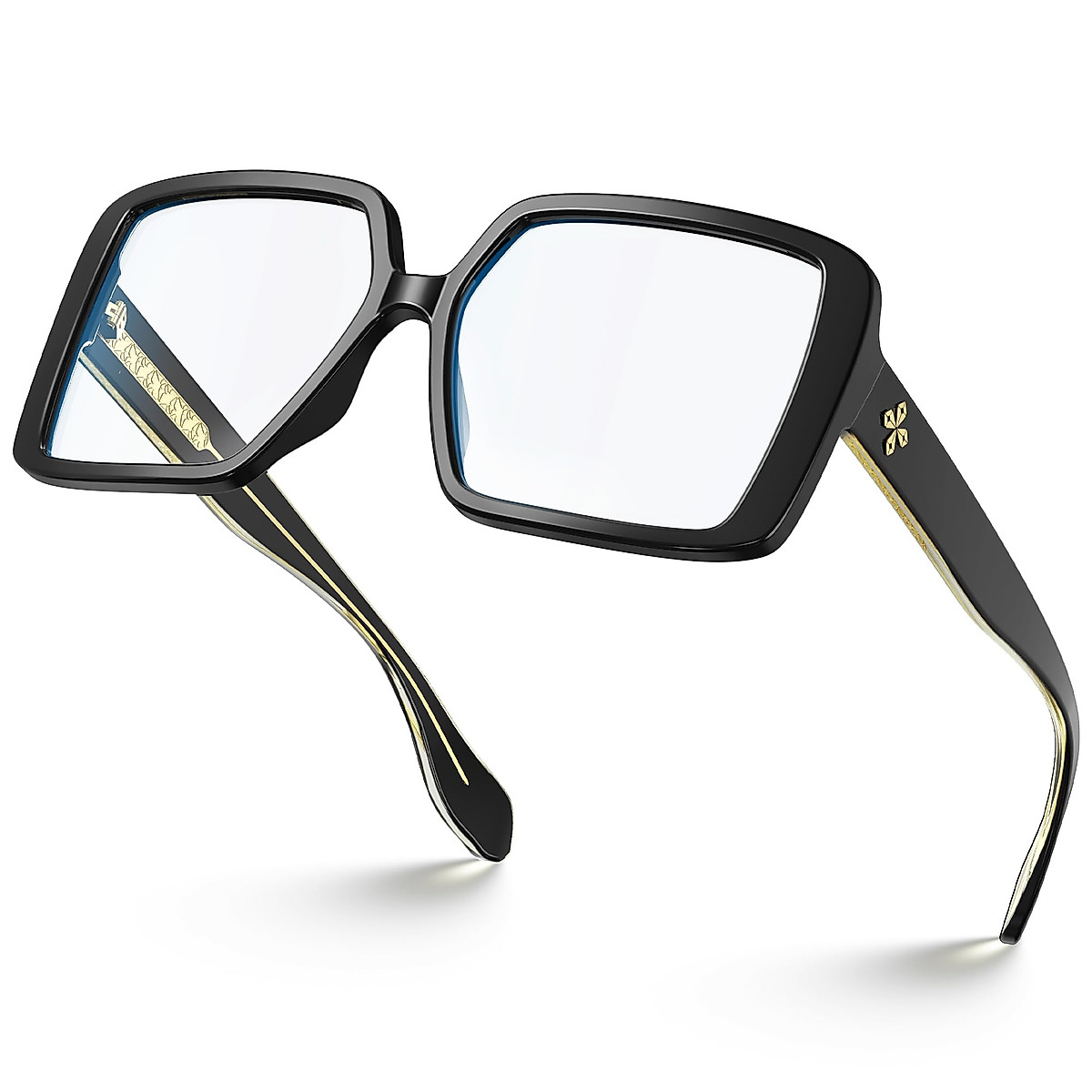 VISOONE Oversized TR90 Blue Light Blocking Glasses Fashion Accessories Non Prescription for Women Harvard