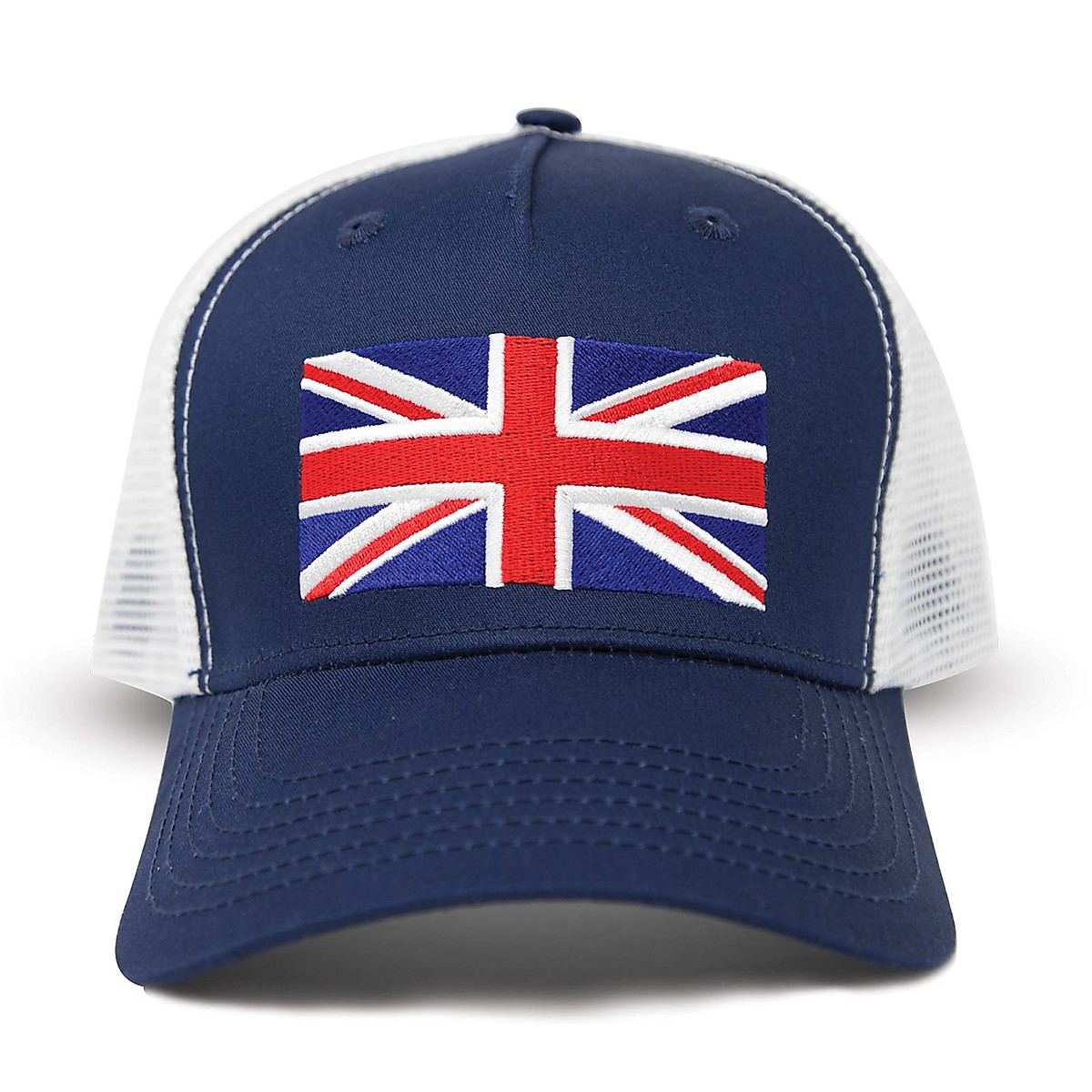 International Tie Union Jack British Flag Hat for Men and Women - United Kingdom UK Britain England London State Flag Trucker Baseball Snapback Cap