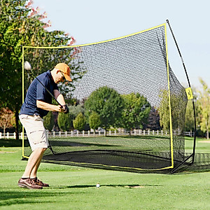 PodiuMax 10x7ft Golf Hitting Net | Driving Range for Backyard & Indoor | Also Suitable for Soccer, Baseball, Softball Practice with Carrying Bag (Hitting Net)