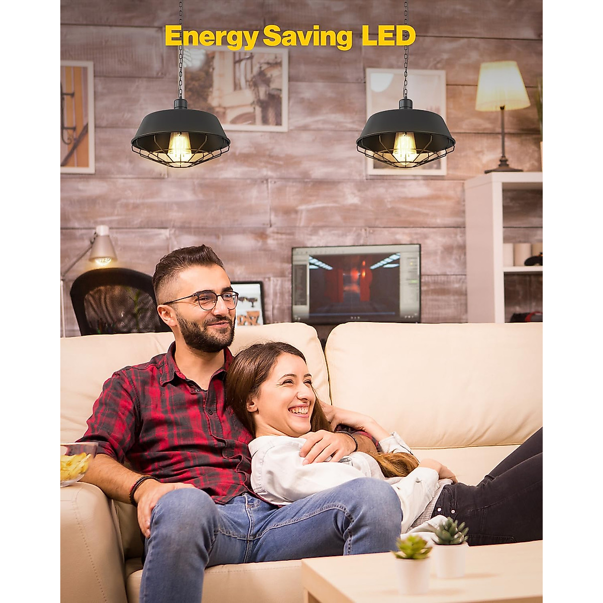 Sunco 6 Pack Vintage LED Edison Bulbs, 75W Equivalent 13W, 1600 LM Ultra Brightness Dimmable ST58 Filament, 3000K Warm White, E26 Medium Base Clear Glass Light Bulbs