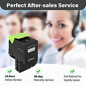C231HK0 Toner Cartridge Compatible with lexmark C2325 C2425 C2535 MC2325 MC2425 MC2535 MC2640 C2325dw C2425dw C2535dw MC2325adw MC2425adw MC2535adwe MC2640adwe Printer 3000 Yield - Black