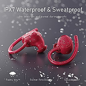 Wireless Earbud, Sport Bluetooth 5.1 Headphones Wireless Earphones in Ear Noise Cancelling Bluetooth Earbud with Mic, IP7 Waterproof 40H Deep Bass Sports Earhooks Headset for Running Gym[2022 New]