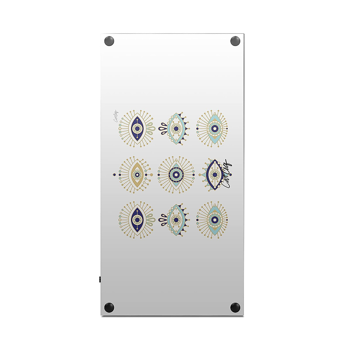 Head Case Designs Officially Licensed Cat Coquillette Blue Gold Art Mix Vinyl Sticker Gaming Skin Decal Cover Compatible With Xbox Series X Console