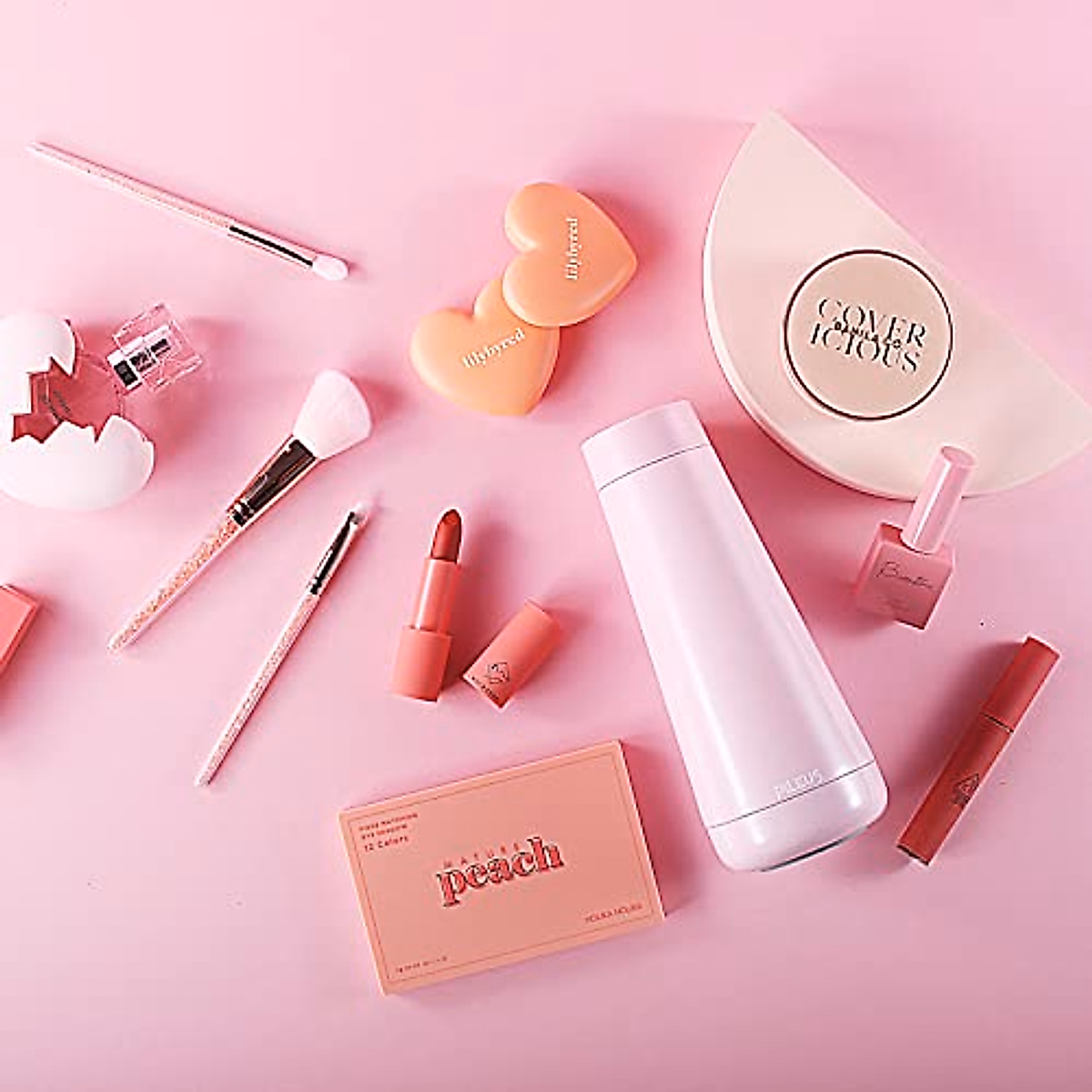 PILEUS INSULATED THERMOS WATER BOTTLE 12oz-14H Hot & 58H Cold, 7Layer Insulated Cap, Double Wall Insulation Vacuum Structure, Medical Grade StainlessSteel304(18/8) BPA-Free Tritan, Food Grade Silicone