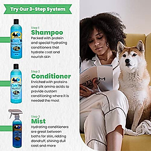 Best Shot Ultra Dirty Wash Shampoo, Coat and Skincare Product for Dogs and Cats, Soap-Free, Quick-Rinsing, Refreshing Agree Musk Fragrance, 16 Oz