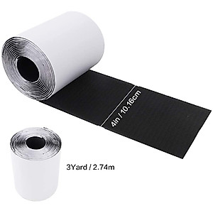 COCOBOO 4 Inch x 9 Feet Hook and Loop Tape, Strips with Adhesive, Nylon Self Adhesive Heavy Duty Strips for Home Office School Car and Crafting Organization