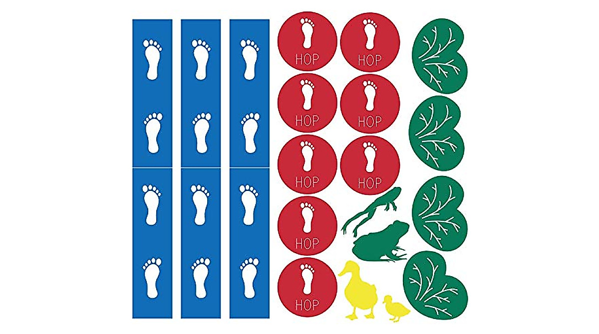 Deluxe Classroom Sensory Path Kit - 65 Fun Decals