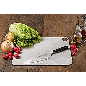 ARCOS Santoku Knife 7 Inch Nitrum Stainless Steel and 190 mm blade. Ergonomic Polyoxymethylene POM Handle.Classical design and rounded finish of great beauty and sturdiness. Series Opera. Color Black.