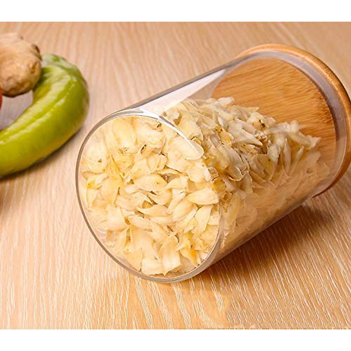 Bonwete Food Storage Containers Cereal Dry Food Storage Container with Bamboo Lid