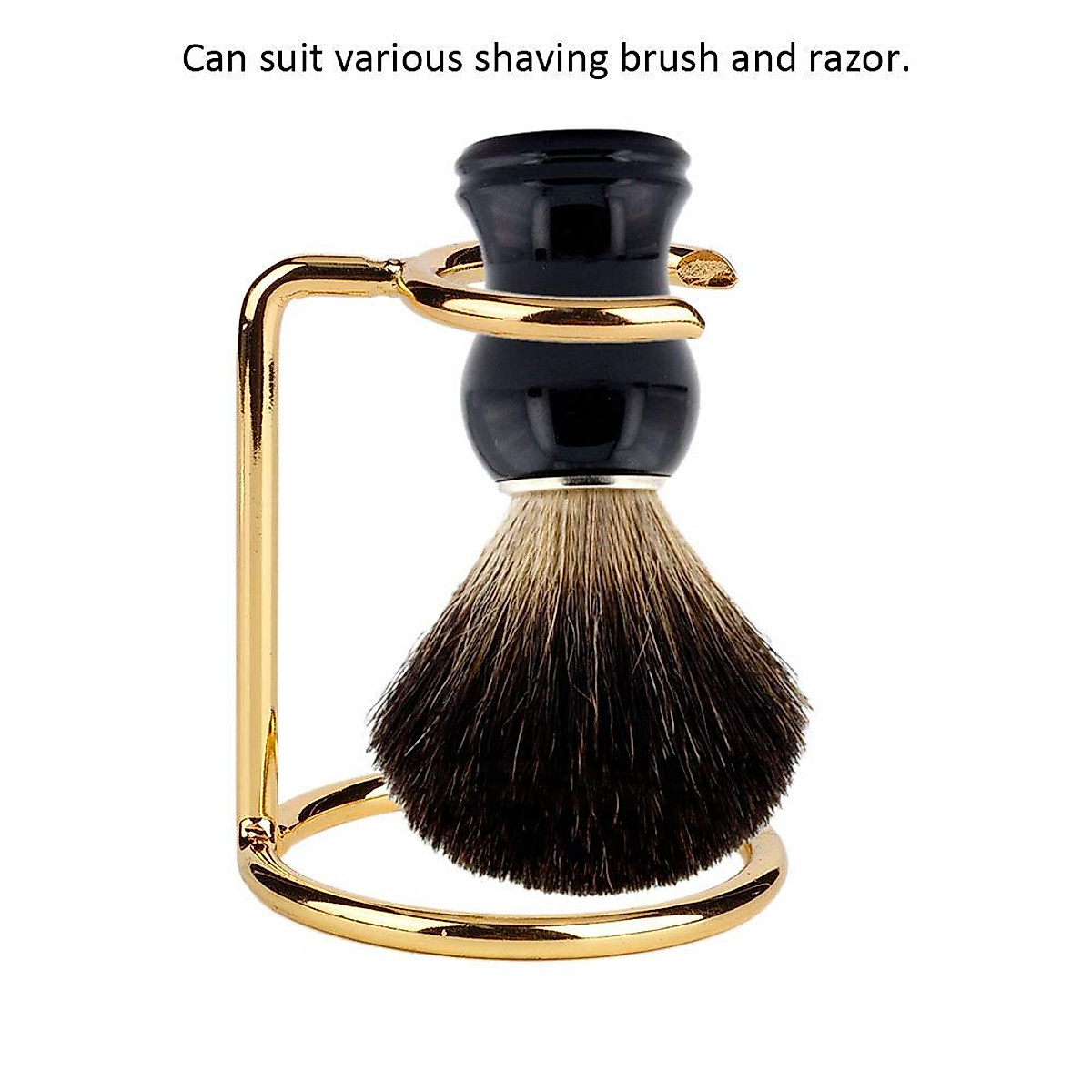 Shaving Brush Stand, Brush Shaving Holder, Stainless Steel Stand Holder Lightweight Space Saver Shave Brush Stand for Daily Shaving and Barber Tool