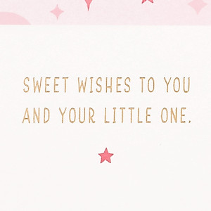 Hallmark Paper Wonder Pop Up Baby Shower Card for Girl (Pink Balloons) Welcome New Baby Girl, Congratulations