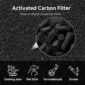 2 Pack AC400 Replacement Filter Compatible with Purivortex AC400 Air Cleaner Purifier, 3-in-1 H13 True HEPA Technology High Efficiency, White