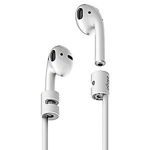 elago AirPods Strap [White] - [Compatible with Apple AirPods 1 & 2][Compact][Lightweight][Ideal Length] – for Apple AirPods 1 & 2