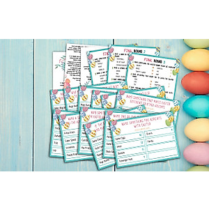 Easter Friendly Feud Quiz, Family Feud Quiz, Baby Shower Game Night, Easter Party Game, Family Activity, Feud Trivia Quiz, Baby Shower Game - 02