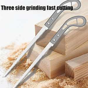 Outdoor Portable Hand Saw, 2024 New 9 Inch Household Garden Small Hand Saw, Rugged Triple Razor Tooth Steel Mini Hand Saw for Camping, Pruning, Backpacking, Survival, Gardening(Wooden 1pcs)