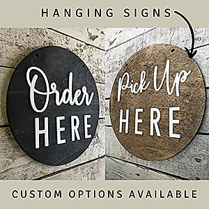 Please Wait To Be Seated Business Freestanding Counter Top Sign | Custom Coffee Shop Restaurant Bakery Ice Cream Stand | Cafe Decor Display Hostess Stand