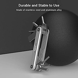 SmallRig Folding Tool Set with Screwdrivers and Wrenches, Pocket-sized Folding Multitool with 7 Functional Tools for Video Photographers AAK2213C