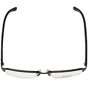 Polo Ralph Lauren Men's PH1164 Rectangular Prescription Eyewear Frames, Matte Black/Demo Lens, 56 mm
