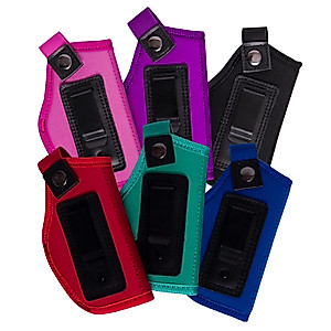 POYOLEE Gun Holster for Women Concealed Carry Holster for Pistols Universal IWB Holster Fits Glock 19 26 43 Springfie XD XDS S-Sauer P238 P320 P365 LC9 & All Similar Handguns (Pink)