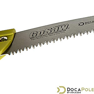 DocaPole "GoSaw" Combination Extension Pole-Mounted Attachment & Hand-Held Pruning Saw, Limb Saw and Tree Trimmer | Pole Saw Attachment | Hand Saw (13-inch blade, Pole NOT Included)