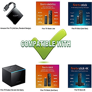 Allimity L5B83H Remote Control Fit for Amazon Fire TV Cube (2nd Gen), Fire TV Stick (2nd Gen), Fire TV Stick 4K, Fire TV Cube (1st Gen), and Amazon Fire TV (3rd Gen) Amazon fire tv Stick lite