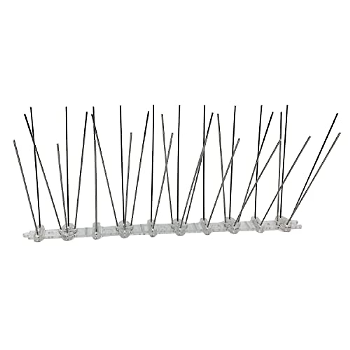 Bird Spikes,Flexible Stainless Steel with Plastic Base, 5 feet Coverage 6 Strips Barrier for Pigeons and Other Small Birds