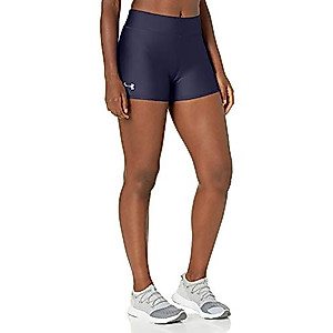 Under Armour Women's Team Shorty 3 , Midnight Navy (410)/White , Small