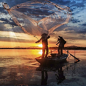 Zjnhl Fishing Equipment/Fishing Net Automatic Fishing Artifact, A Variety of Materials, A Variety (Material : Plumb bob, Size : Height 2.4m) (Color : Steel Pendant, Size : Height 3.6m)