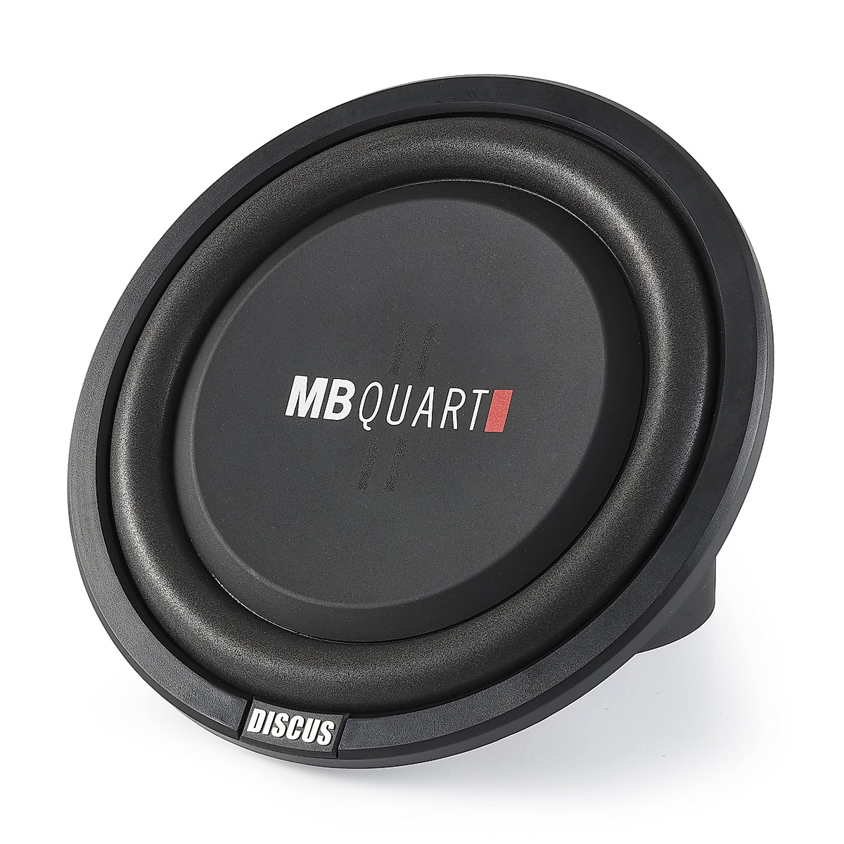 MB Quart DS1-304 Discus 12 Inch 400 Watt DVC Shallow Mount Subwoofer Speaker with Dual 2 Inch 4 Ohm Voice Coils for Vehicles, Black