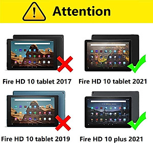 Boskin for Kindle Fire HD 10 case/HD 10 Plus case 2021 Released 11th Generation,PU Leather Smart Cover with Auto Wake/Sleep (Starry)