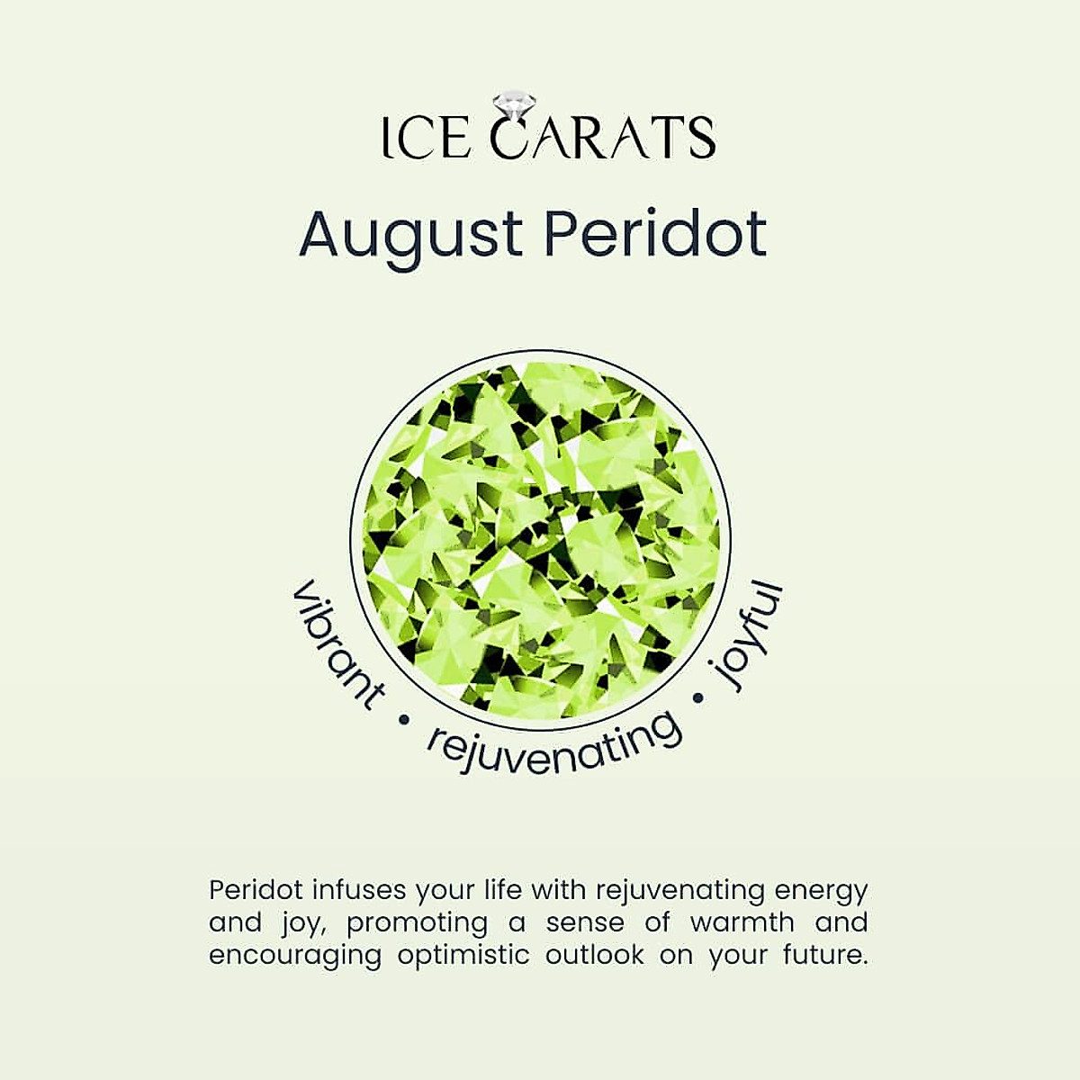 IceCarats 925 Sterling Silver Green Peridot Diamond Ring Gemstone Band August Birthstone Jewelry Size 10