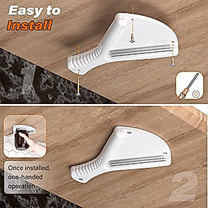 Jar Opener for Weak Hands, Dual Usage | Easy Grip Jar Opener & Under Cabinet Lid Opener, Super Durable Bottle Opener Effortless to Open Any Size Lid, Advanced Jar Lid Opener for Seniors with Arthritis