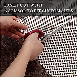 LHFLIVE 2' x 3' Non-Slip Area Rug Pad Extra Thick Pad for Any Hard Surface Floors, Keep Your Rugs Safe and in Place