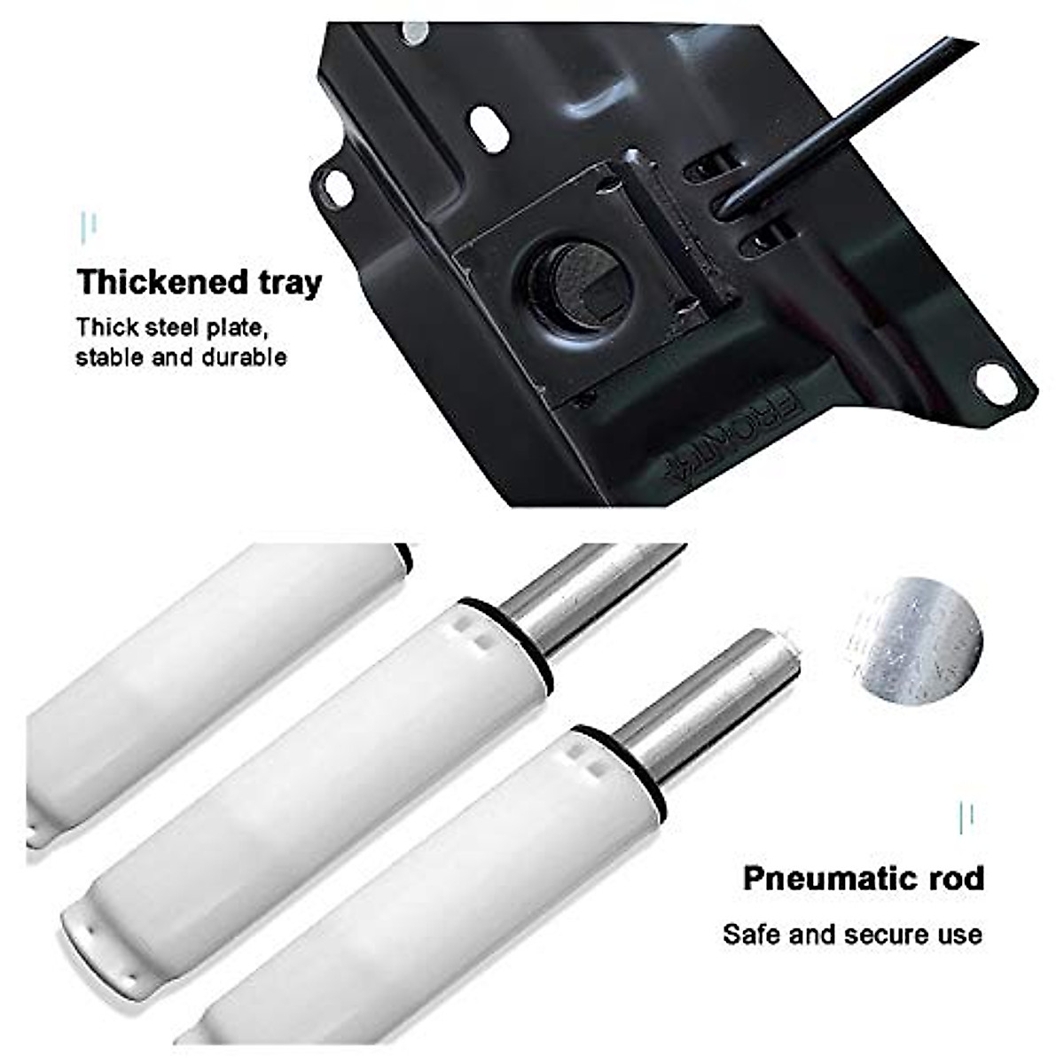 MayNuo Office Chair Gaming Chair Computer Chair Mid-Back Computer Chair Adjustable Desk Chair,Ergonomic Office Chair with Thick Seat Cushion,Upholstered Task Swivel Chair for Execu/Blue/42*42*63Cm(17*