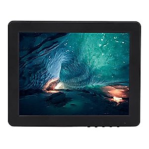 Shanrya 8 Inch TFT LED Monitor, 8 Inch Mini Monitor Remote Control 1024x768 Resolution Amazing Viewing Experience for Computer (US Plug)