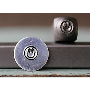 5mm Smiley Face Metal Punch Design Stamp - Supply Guy - CH-178