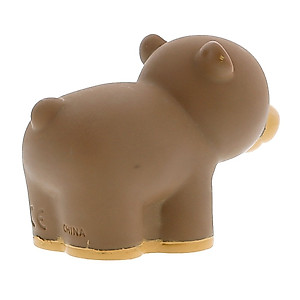 DolliBu Brown Bear Bath Buddy Squirter - Floating Brown Bear Rubber Bath Toy, Fun Water Squirting Bathtime Play For Toddlers Cute & Soft Wild Life Animal Toy For Bathtub, Beach & Pool for Girls & Boys